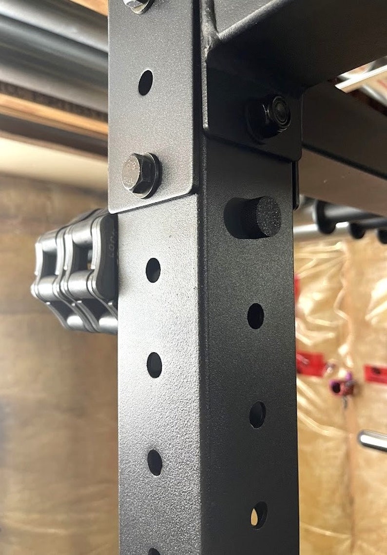 Power Rack Mounted Barbell Collar Holder: Holds 4 Collars - Etsy