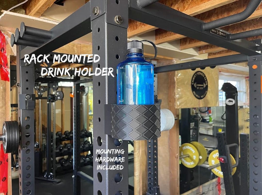 Power Rack Mounted Drink Holder: Holds 1 Drink - Etsy