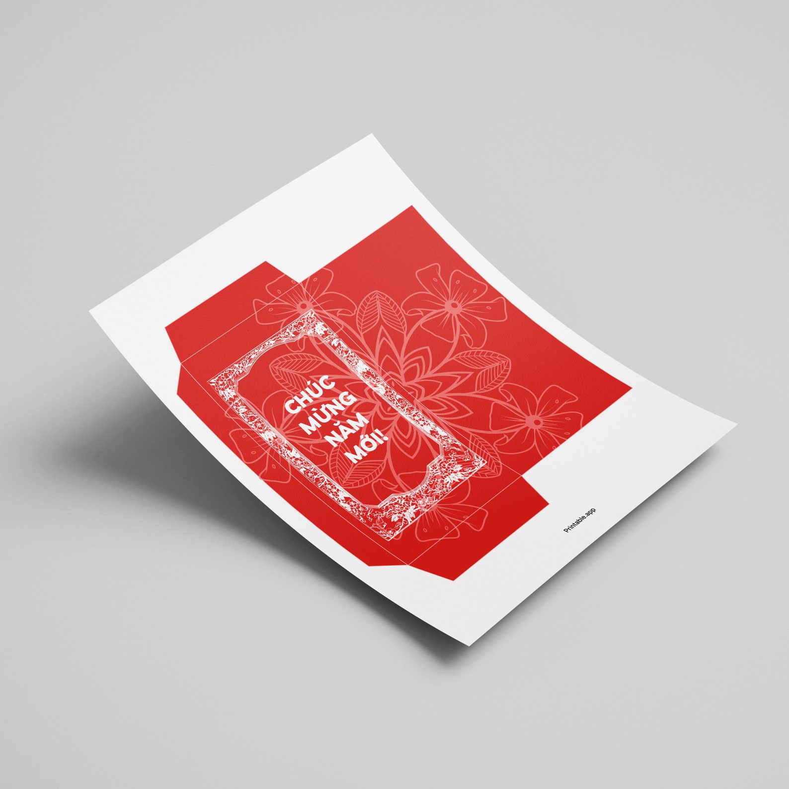 Red Envelope Printable – Bao Lì Xì for Vietnamese Lunar New Year / Tết ...
