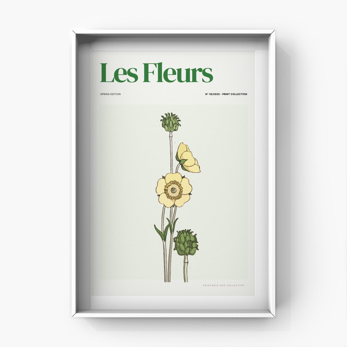 Flower Market Les Fleurs Print, Botanical Poster, Floral Print, Flower ...