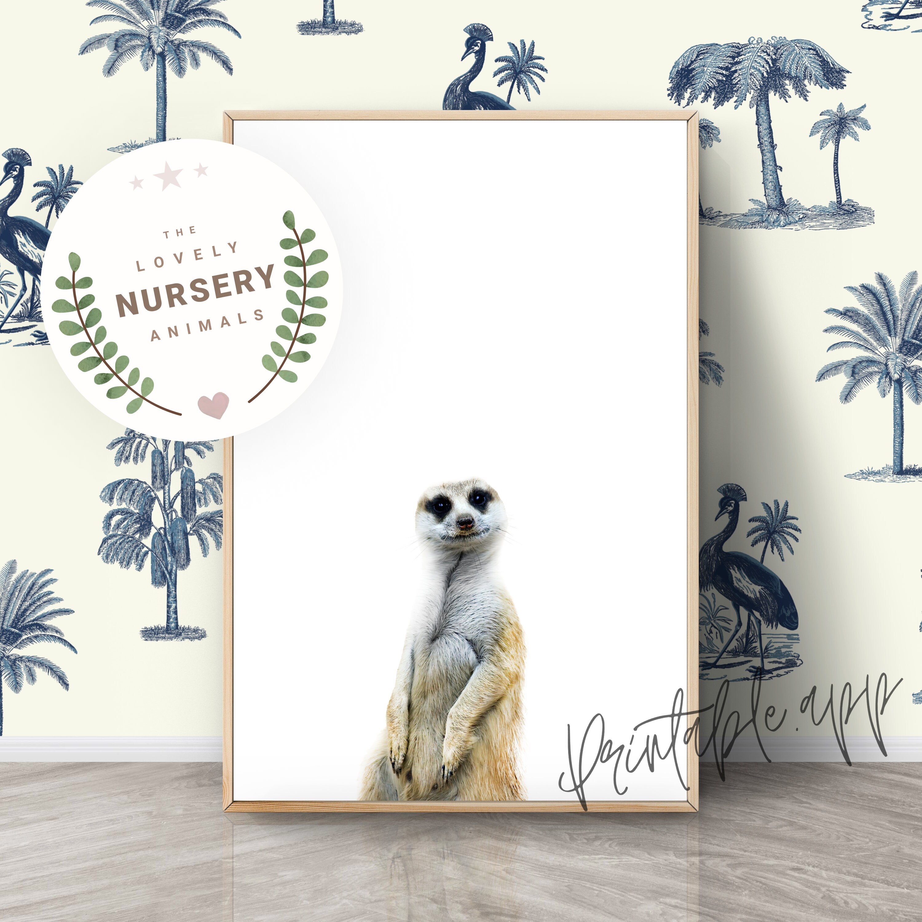MEERKAT Print Meerkat Printable Nursery Decor Animal Prints Printable ...