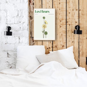 Flower Market Les Fleurs Print, Botanical Poster, Floral Print, Flower ...