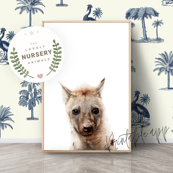 HYENA Print Hyena Nursery Wall Art Hyena Printable Safari - Etsy