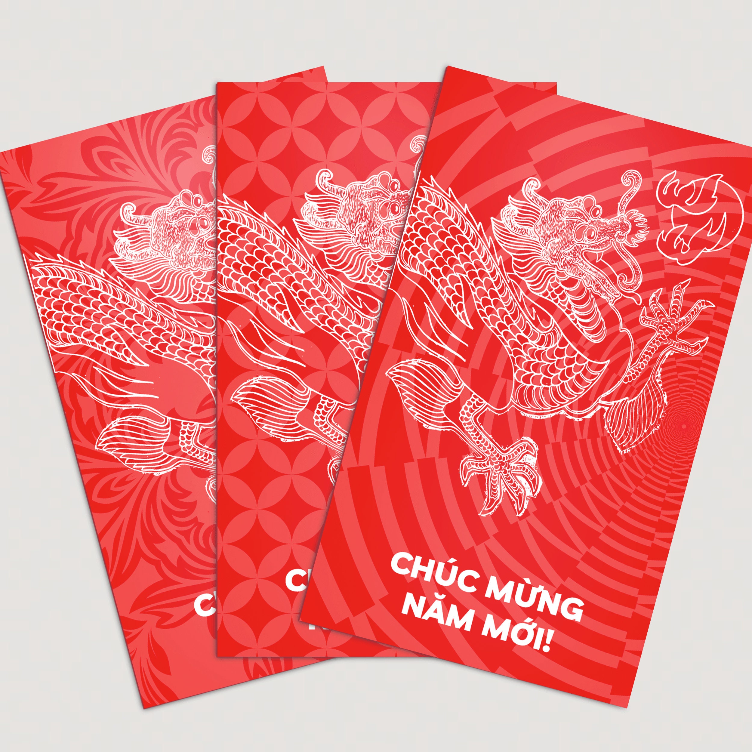 Red Envelope Printable – Bao Lì Xì for Vietnamese Lunar New Year / Tết ...