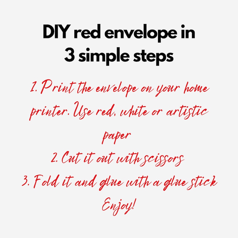 Red Envelope Printable – Bao Lì Xì for Vietnamese Lunar New Year / Tết ...