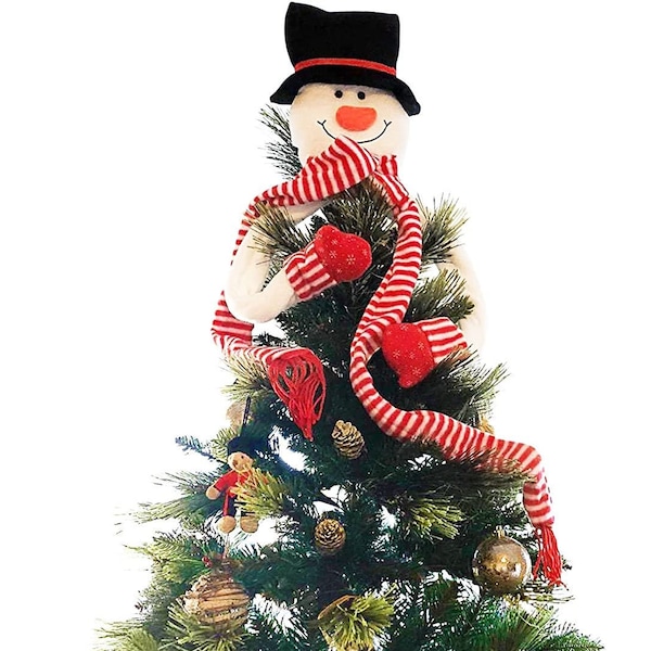 Snowman Christmas Tree Topper - Etsy