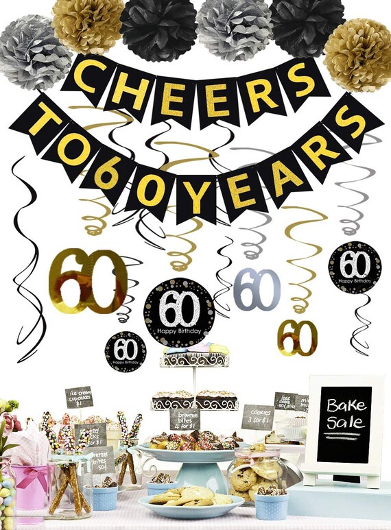 60th Theme Party Decorations