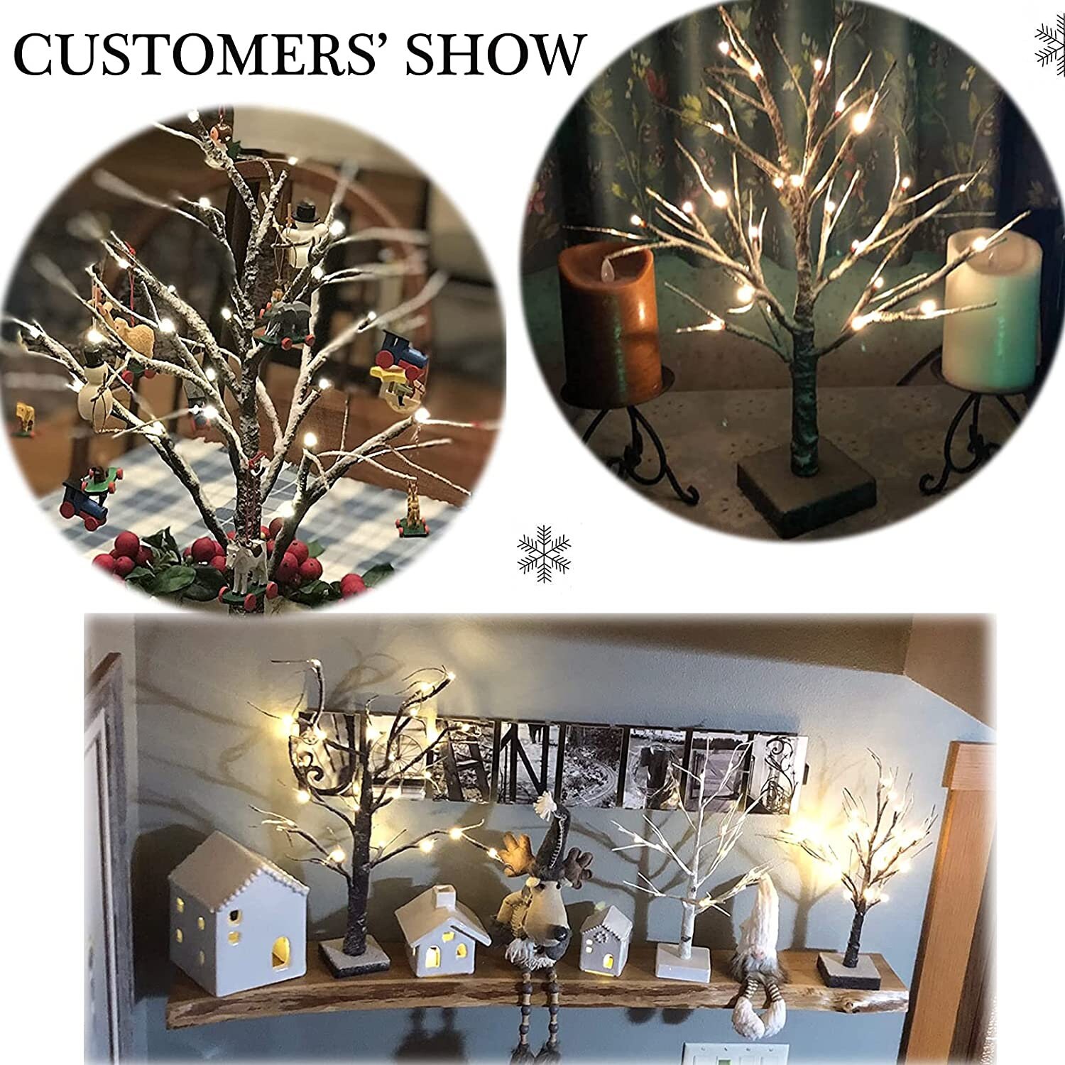 24 LED 18IN Prelit Tree Light Warm Light Up Tree Light Tree | Etsy