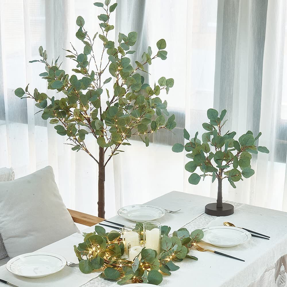 18IN 50 LED Prelit Tree Light Warm Light up Tree Light Tree - Etsy