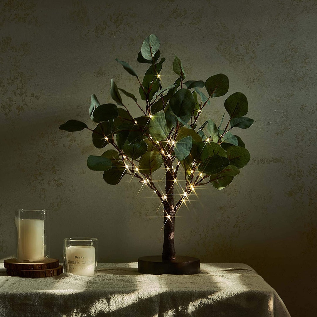 18IN 50 LED Prelit Tree Light Warm Light up Tree Light Tree - Etsy