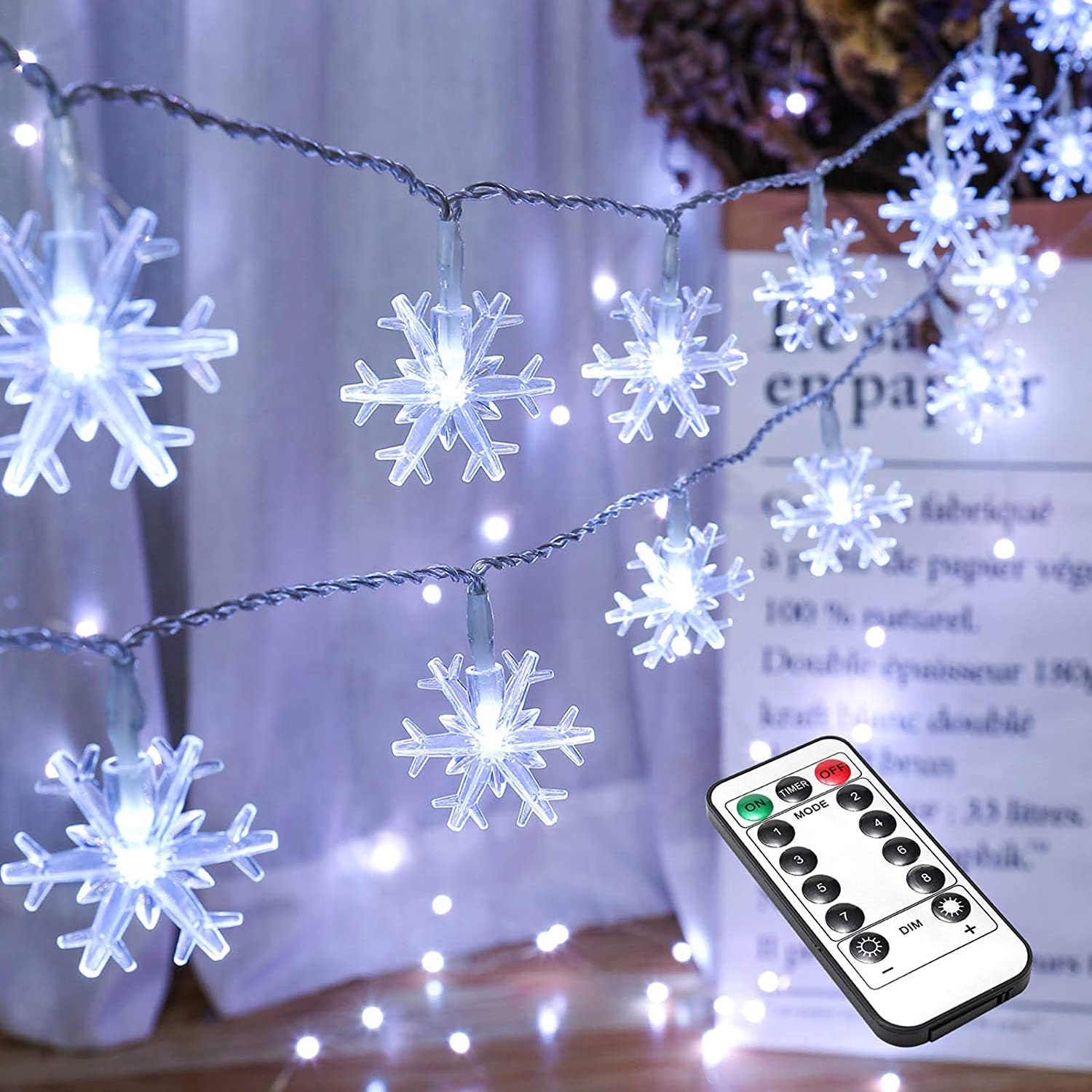 White Christmas Lights Strand