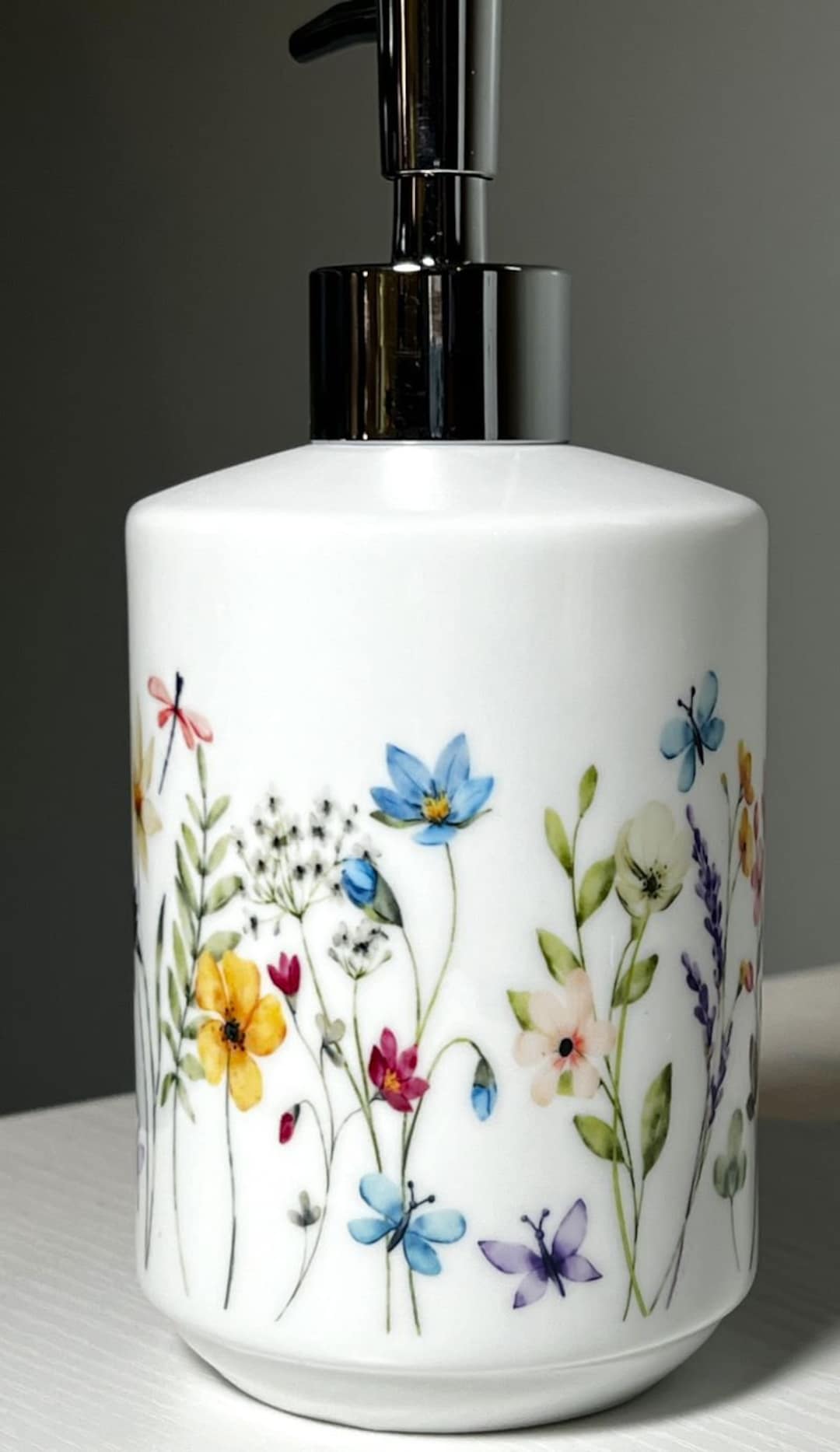 Soap / Lotion Dispenser - Spring Flowers - Etsy