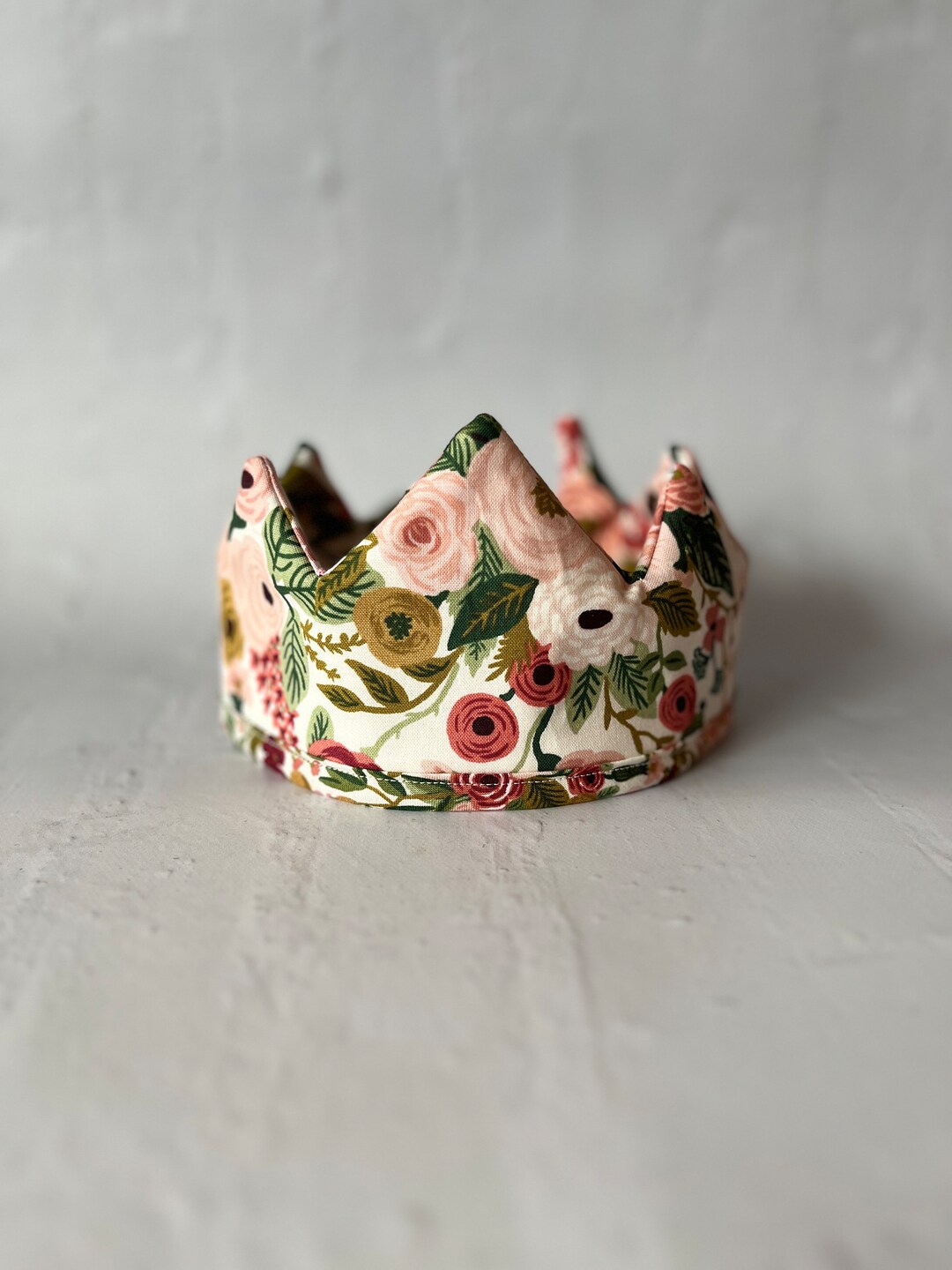 Birthday Crown Dress up Princess Crown Pink Floral Crown Play Crown for ...