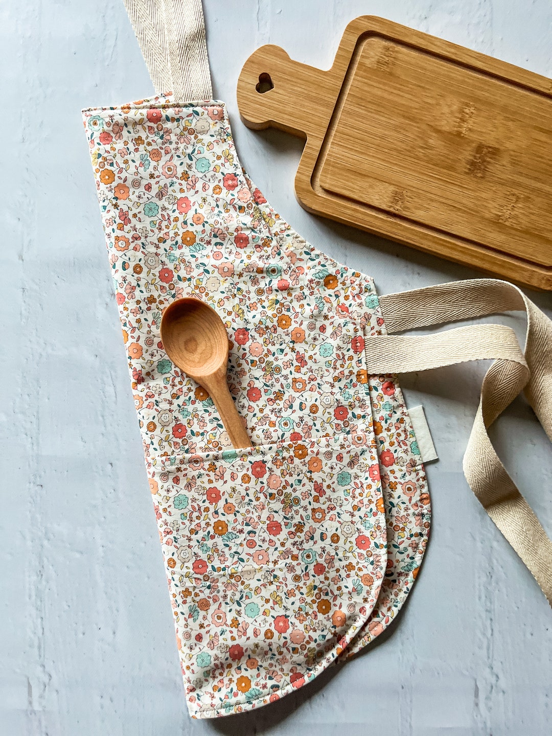 Toddler Kids Floral Apron- Play Apron for Girls- Daisy Apron - Gift for ...