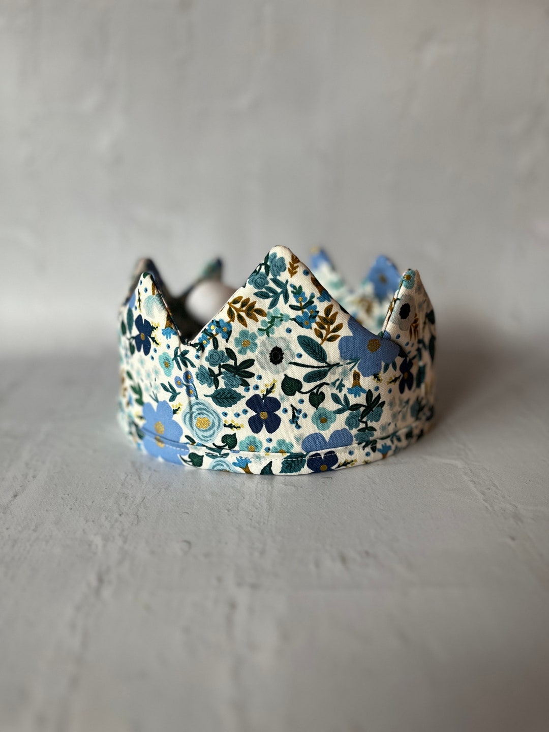 Birthday Crown - Dress up Princess Crown - Blue Floral Crown- Play ...