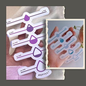 Water Bottle Tracker Sticker | Easy Peel Glossy | 10 Hour H20 Tracker ...