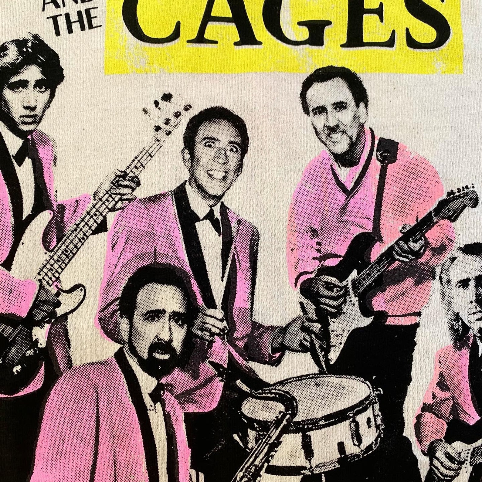 Nicolas Cage Band Shirt the original Gnuyorker Design Hand - Etsy