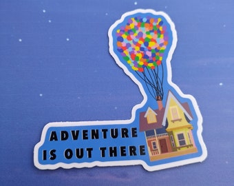 Carl From up Disney Sticker, Balloons, Waterproof - Etsy