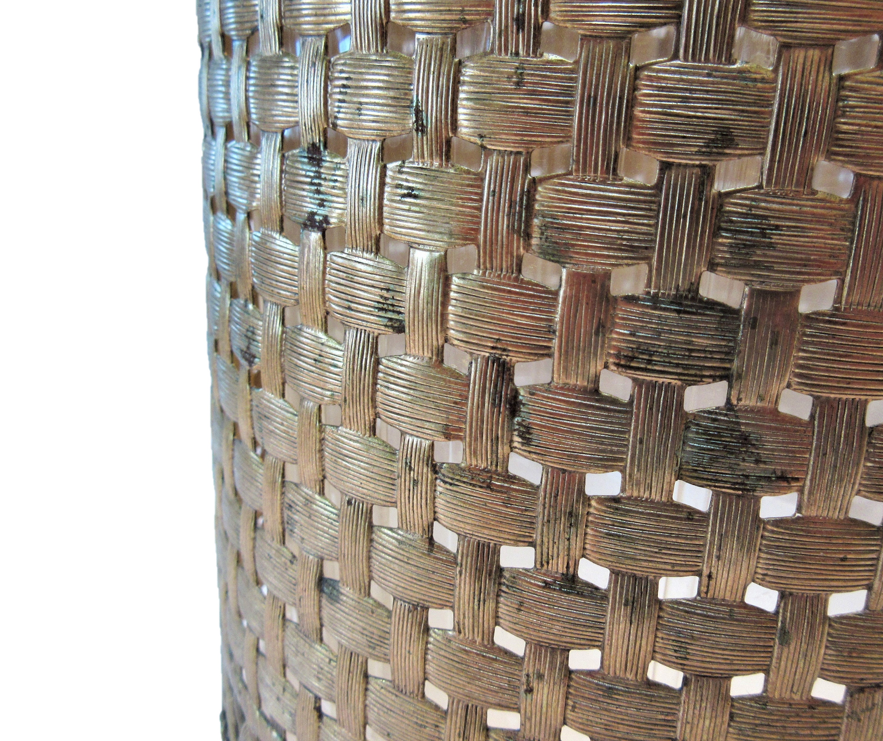 Hollywood Regency Gold Footed Wastebasket Trash Can W/plastic LINER ...