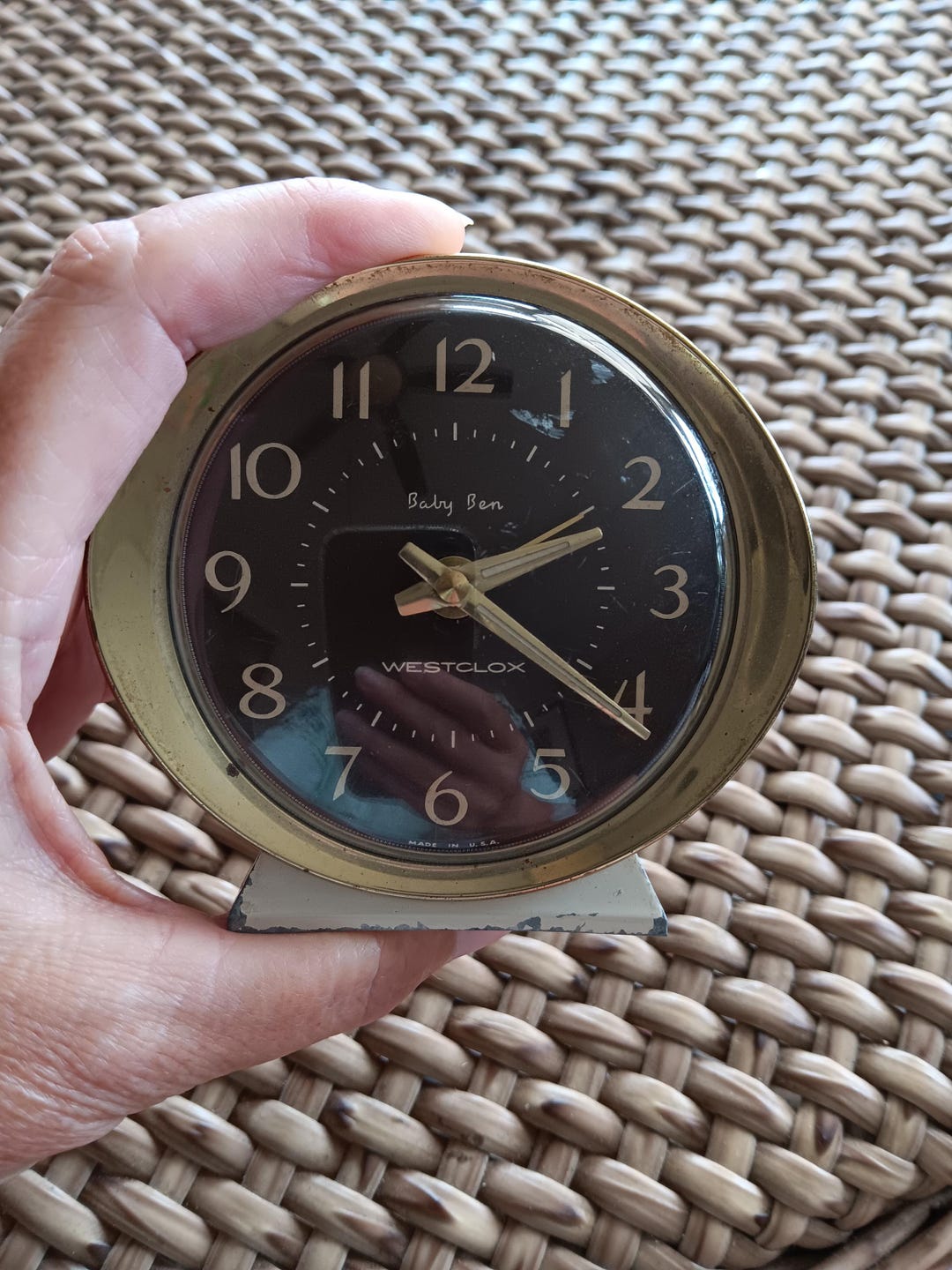 Vintage Westclox Baby Ben Alarm Clock Made in USA Gold Cream Working - Etsy