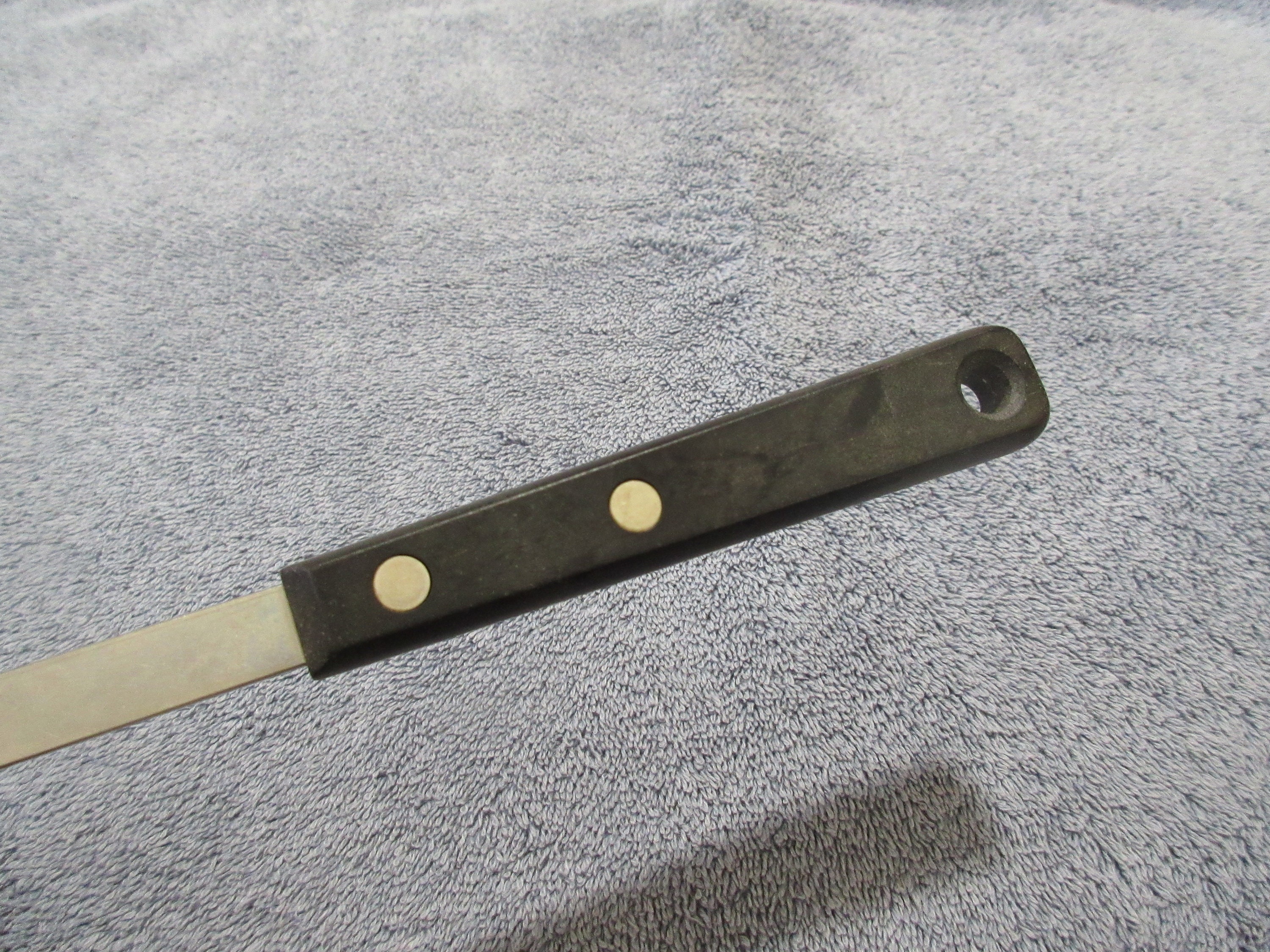 EKCO FORGE Soup Ladle 11 Stainless Steel Made in USA Black Riveted ...