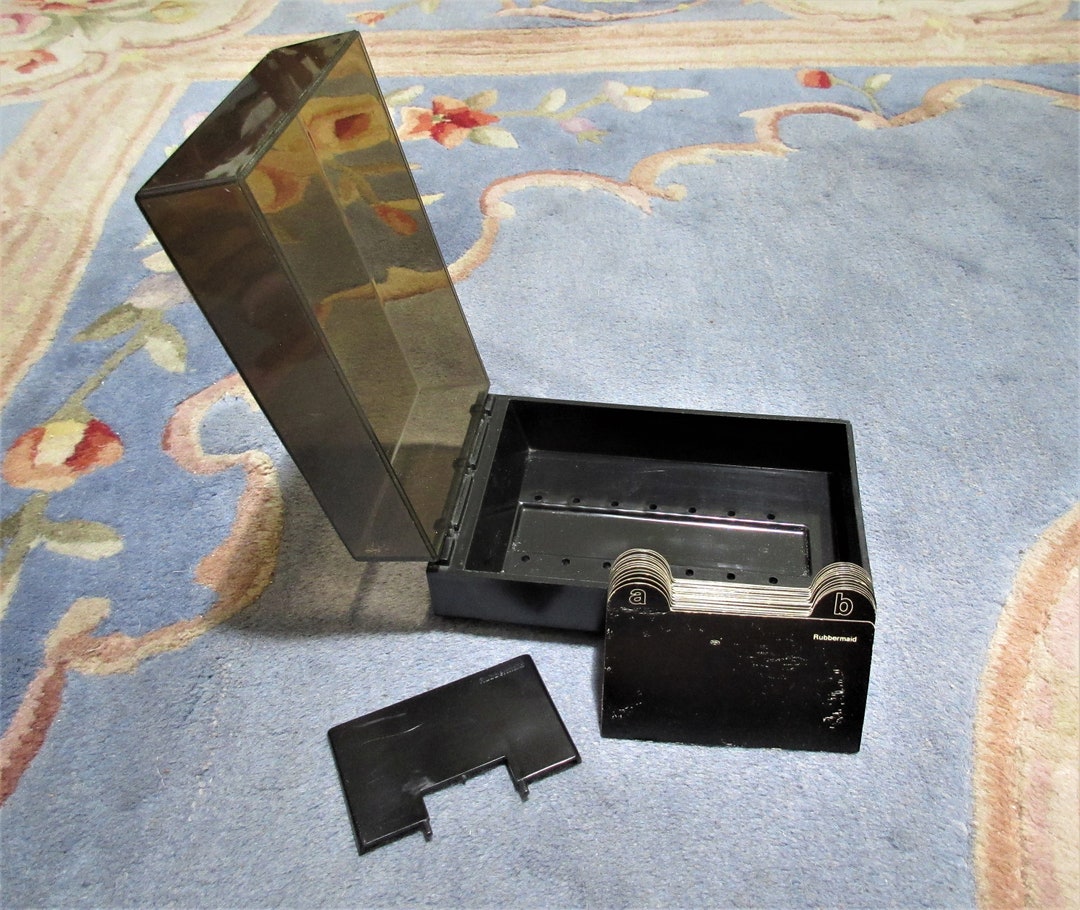 Rubbermaid Designer 2 Business Card File Desktop Contact - Etsy