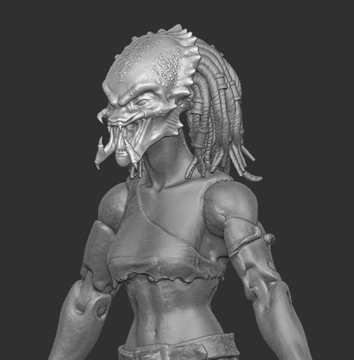 Female Predator Open Mouth - Etsy