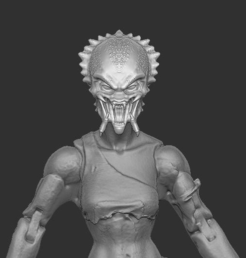 Female Predator Open Mouth - Etsy