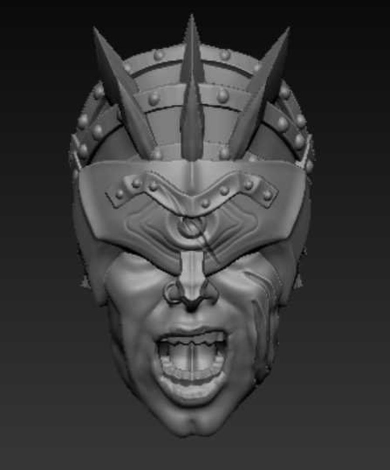 Et Sanguine Nubila Yelling Helmet Head Unpainted - Etsy