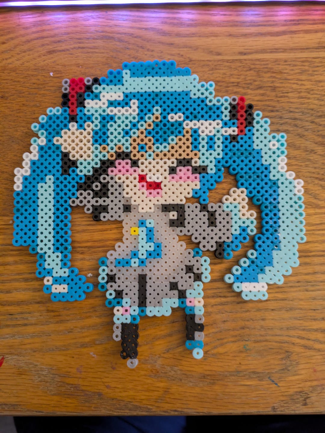 Hatsune Miku Chibi Perler Bead Art - Etsy