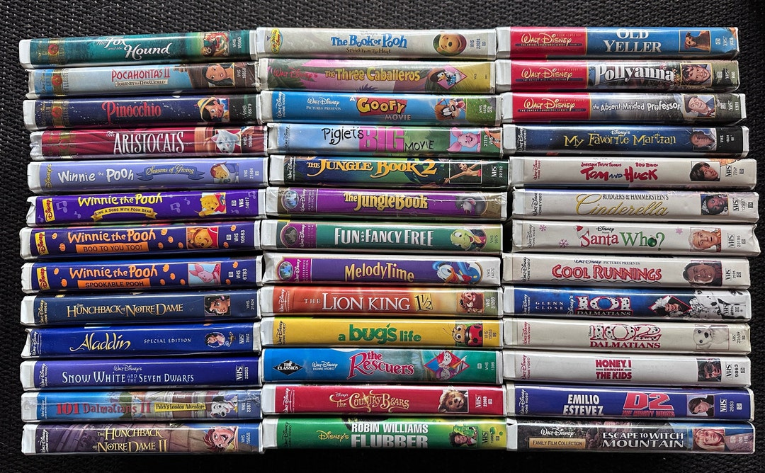 Disney Movies VHS Listing #5 of 6 - New Titles! Original Clamshell ...