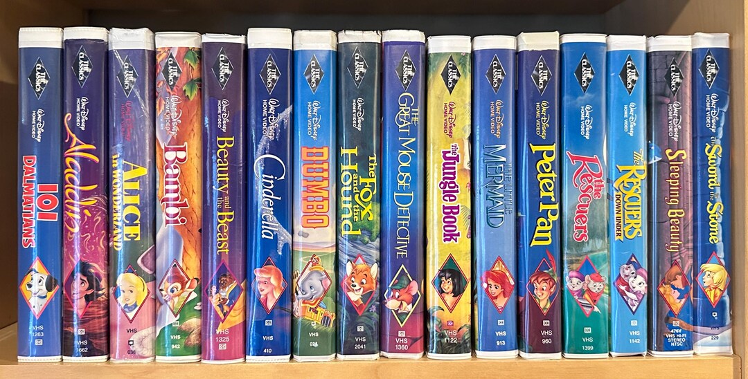 Disney Black Diamond VHS Listing Clamshell Cases and Original Artwork ...