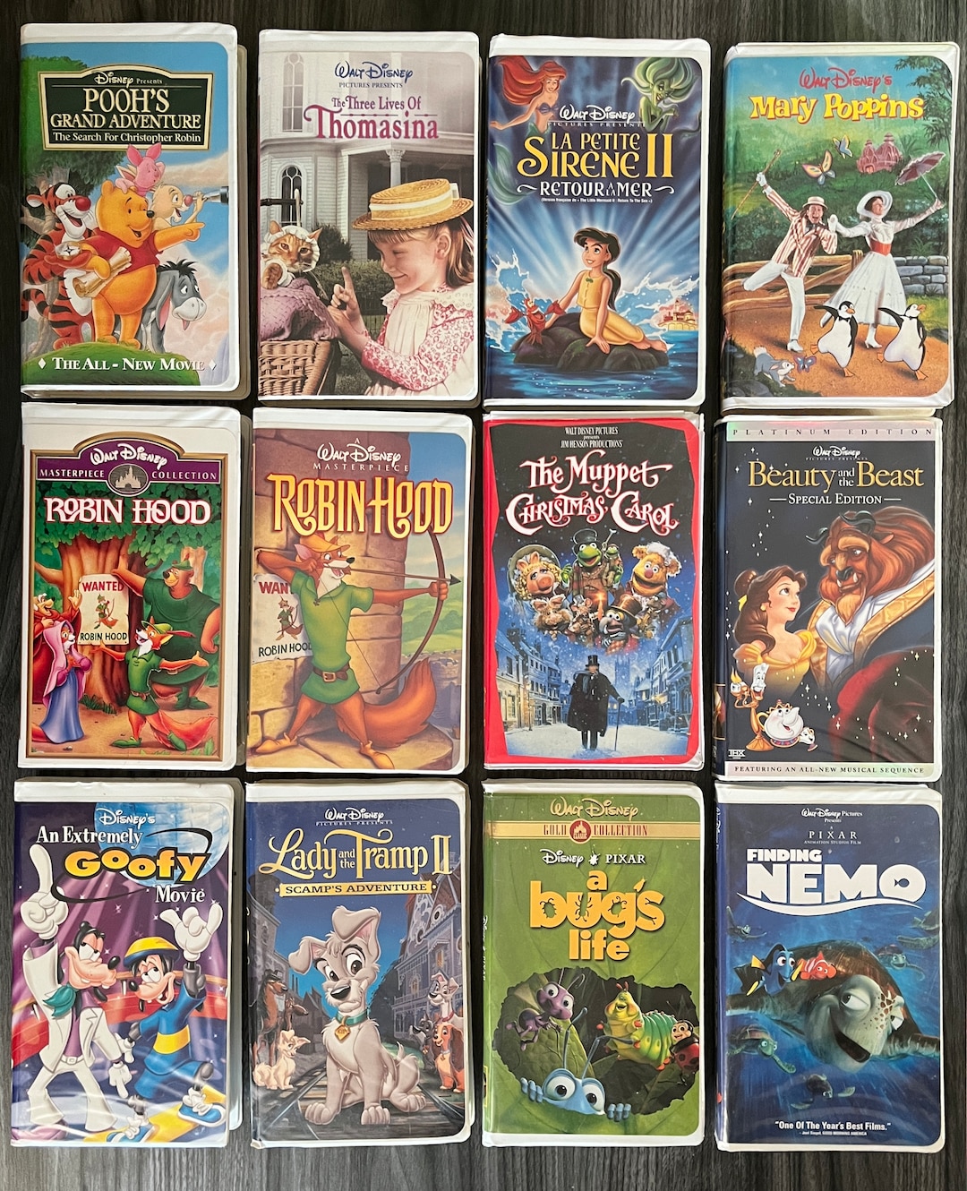 Disney Movies VHS Listing 3 of 4 Original Clamshell Cases - Etsy