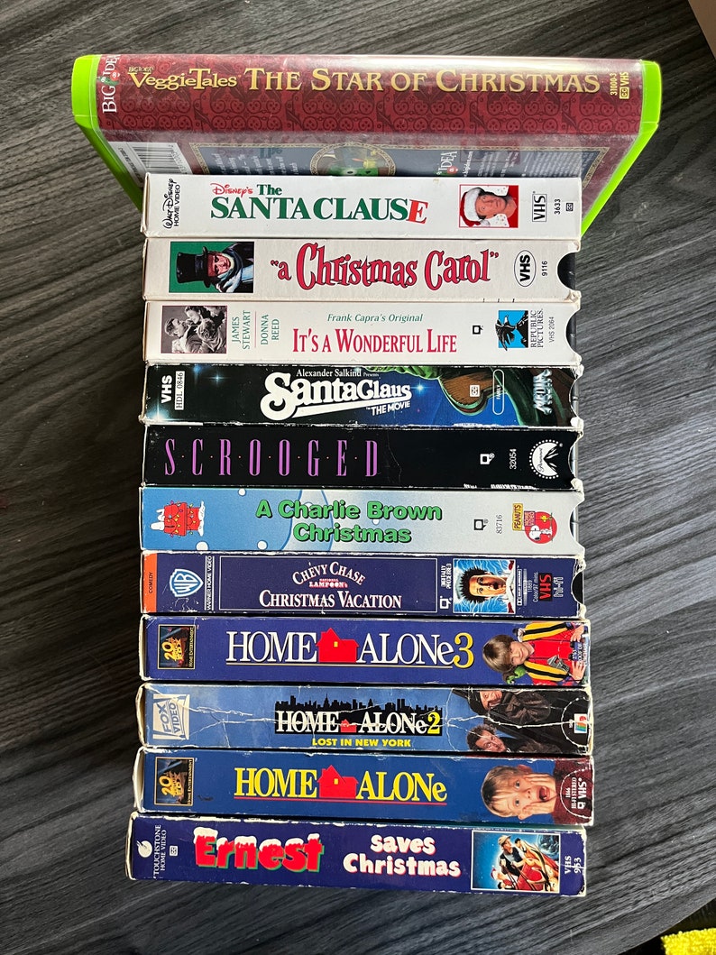 Christmas Movies VHS Tapes Choose Your Favourites - Etsy