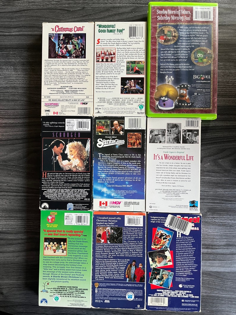 Christmas Movies VHS Tapes Choose Your Favourites - Etsy