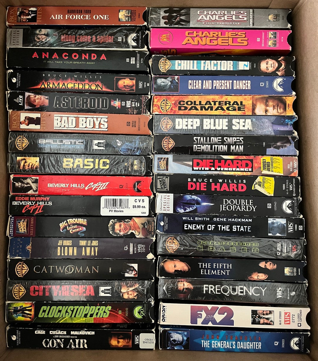 Lot 1: VHS Action, A-N action, Science Fiction, Thriller Choose From ...