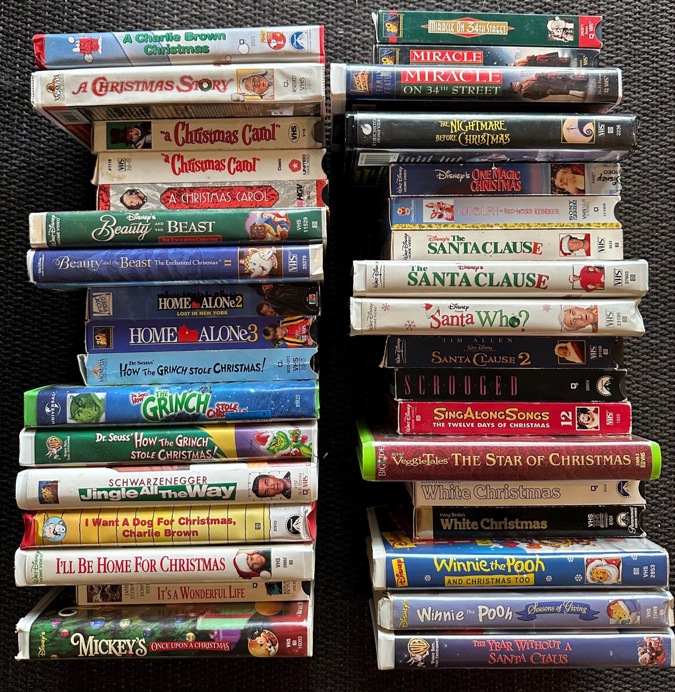 Christmas Movies, VHS Tapes, Choose Your Favourites (restocks Often) - Etsy