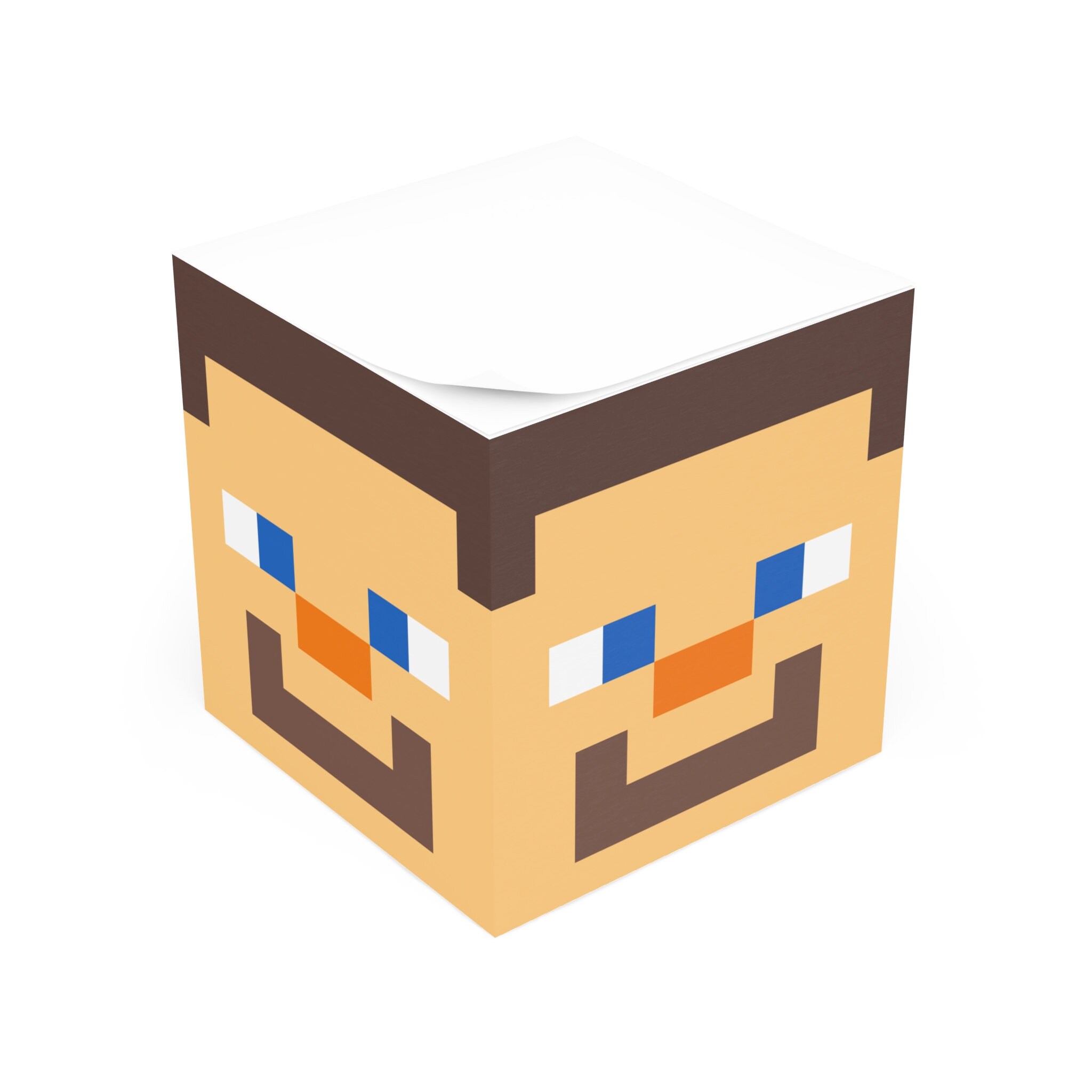 Mincraft Steve Sticky Note Cube - Etsy