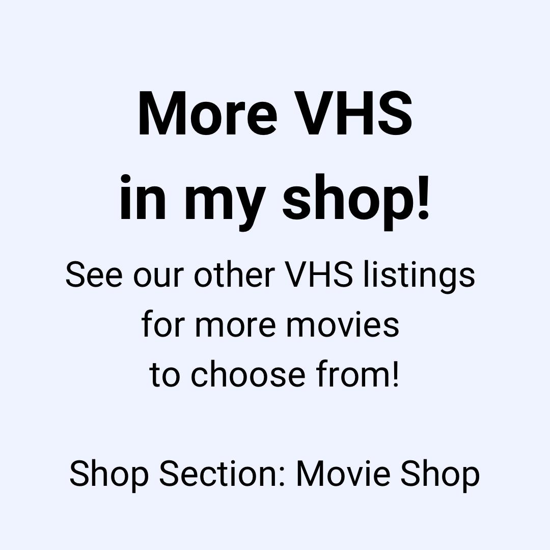 Family Movies in VHS Clamshell Cases With Original Artwork - Select ...