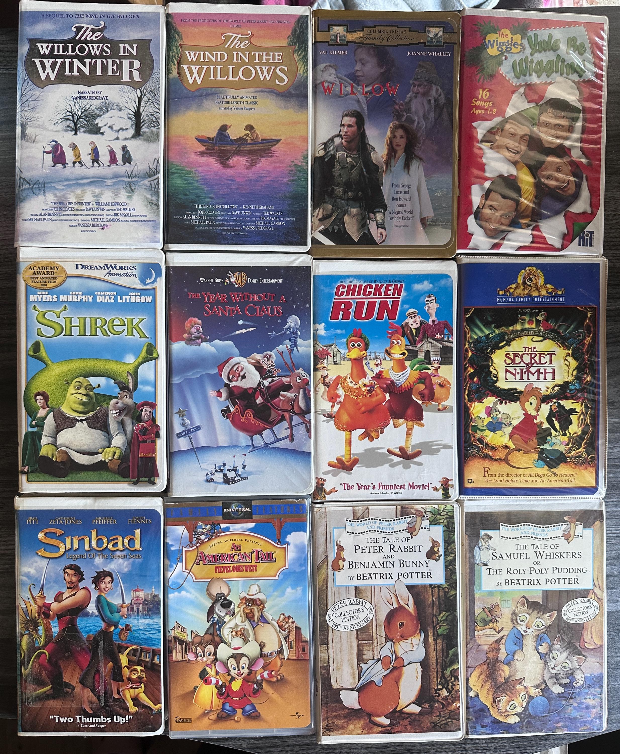 Family Movies in VHS Clamshell Cases With Original Artwork - Select ...