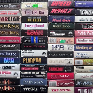 Vintage VHS Movies Lot: Action, Comedy, Family, Sci-fi - Etsy