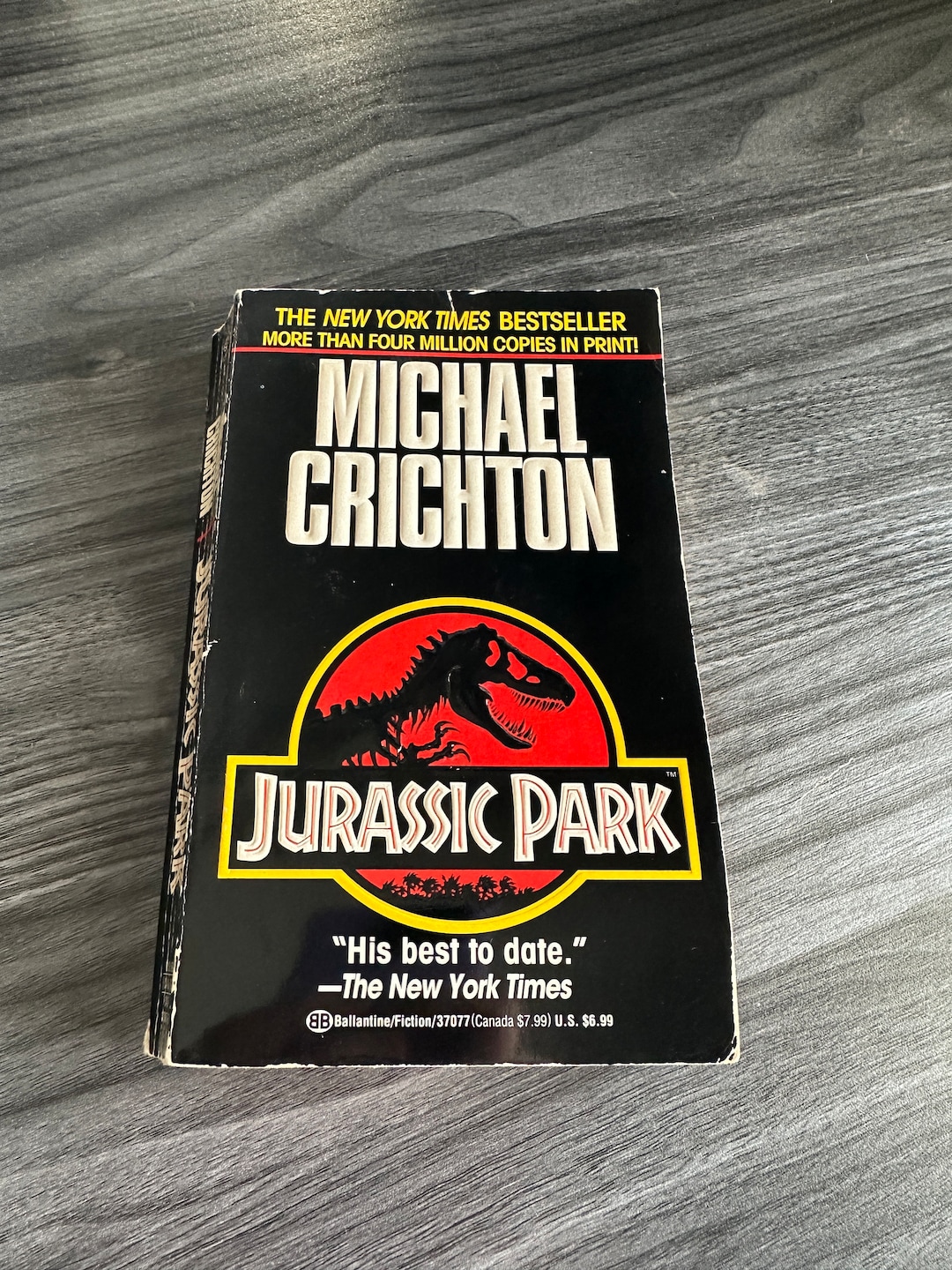 Jurassic Park by Michael Crichton 1993 Ballantine Books Movie Tie-in ...