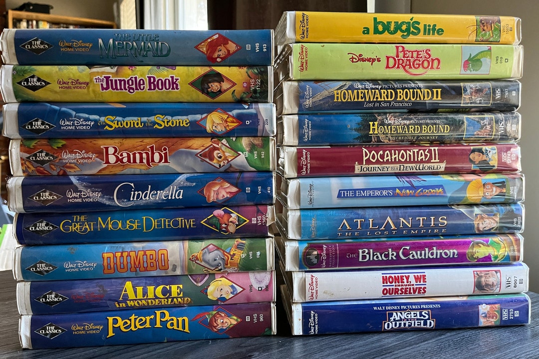 Disney Movies VHS Listing #4 of 5- Original Clamshell Cases and Artwork ...