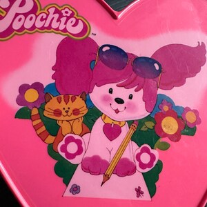 80s Vintage Mattel 1982 Poochie Pink Plastic Heart-shapped Box Case - Etsy