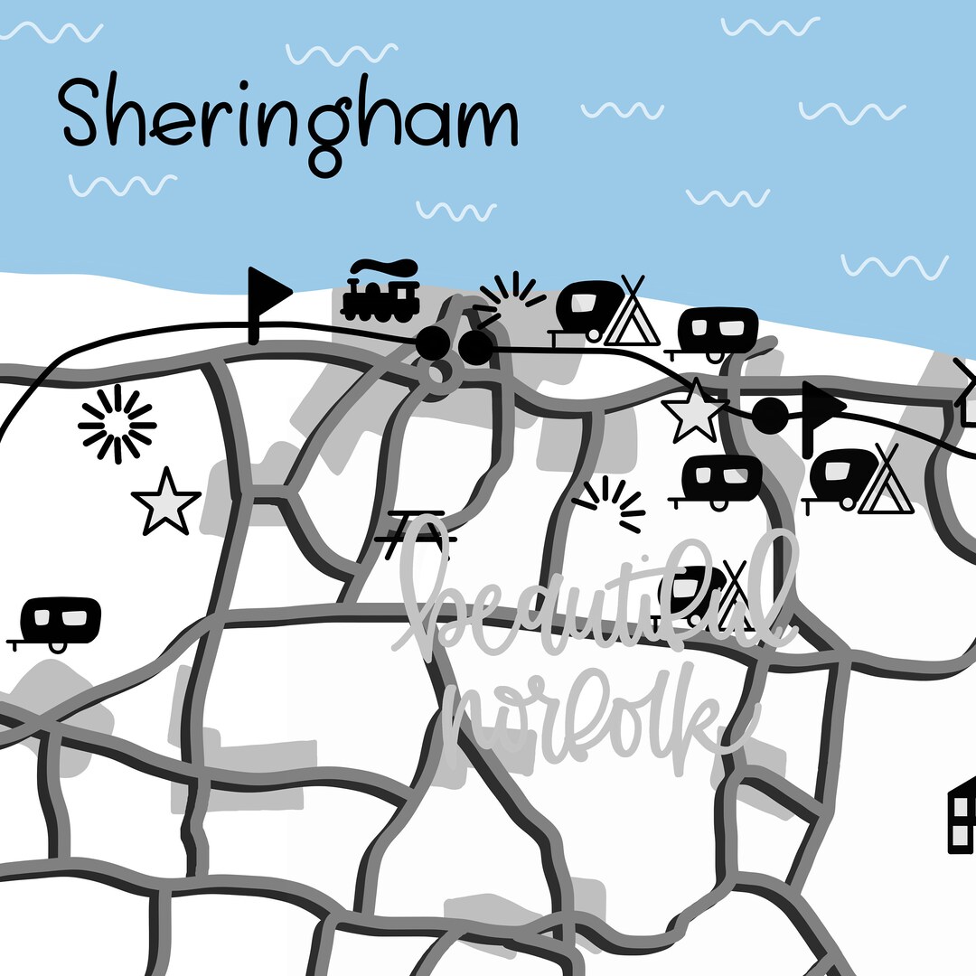 Map of Sheringham - Etsy