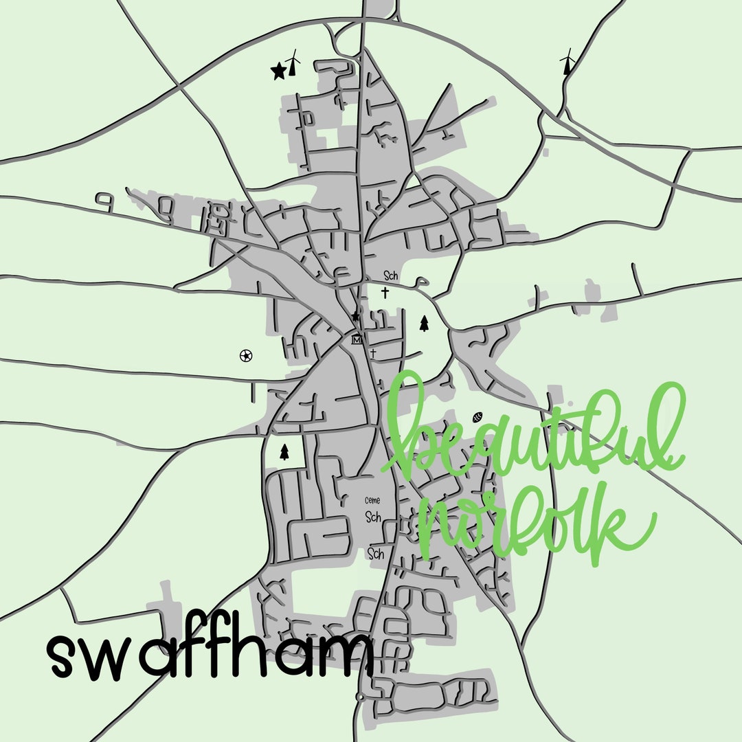 Swaffham Map - Etsy