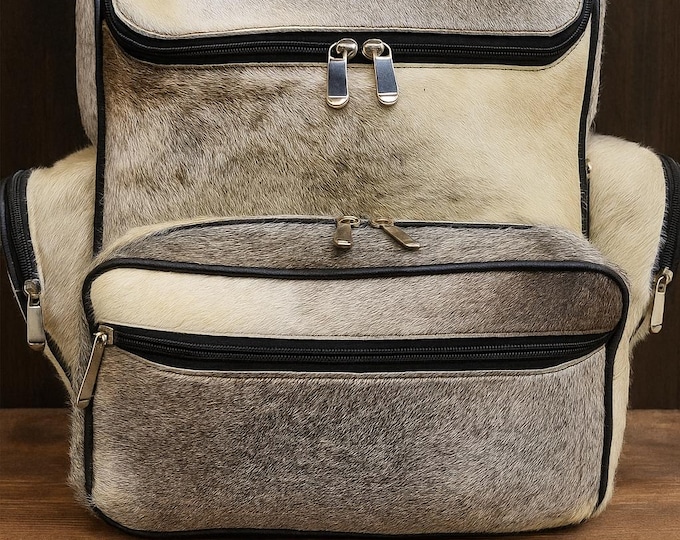 Cowhide Backpack - Etsy