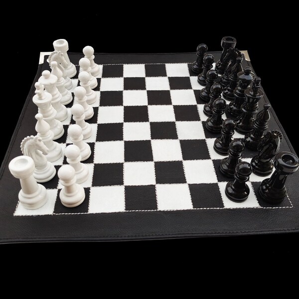 Leather Chess Set - Etsy