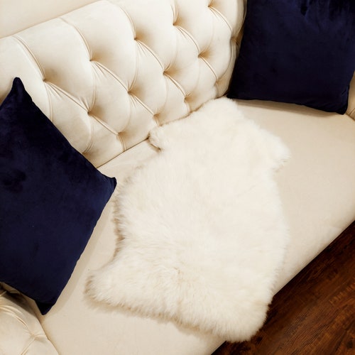 Genuine Real Sheepskin Rug Ivory Sheepskin Rug Single Pelt - Etsy