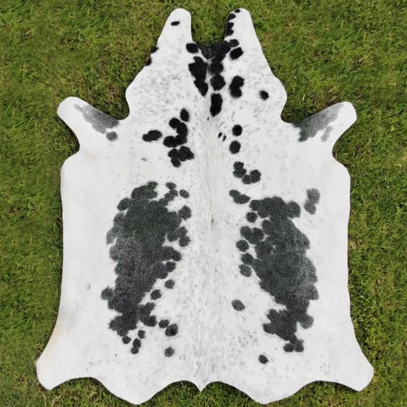 White Cowhide Rug - Etsy